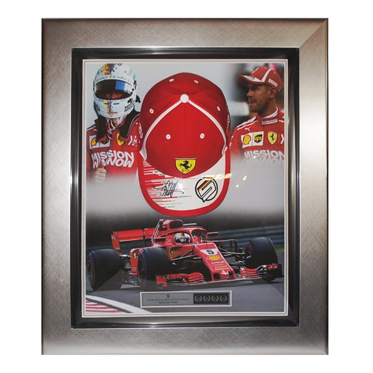 Sebastian Vettel Signed Personal Driver Ferrari 2018 Cap - Elite Exclusives