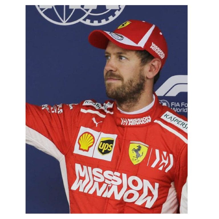 Sebastian Vettel Signed Personal Driver Ferrari 2018 Cap - Elite Exclusives