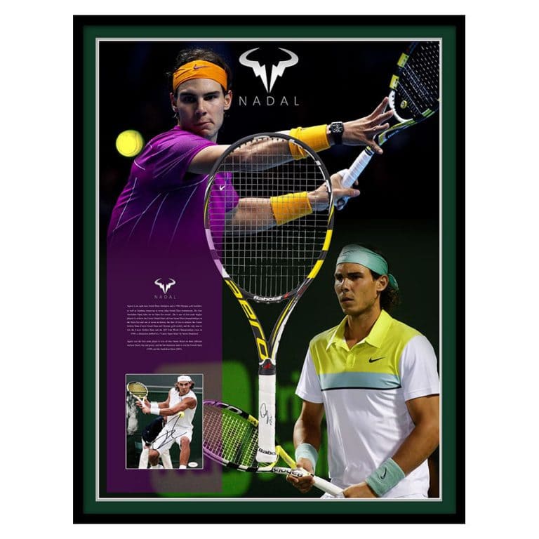 Rafael Nadal Signed Racket Display - Elite Exclusives