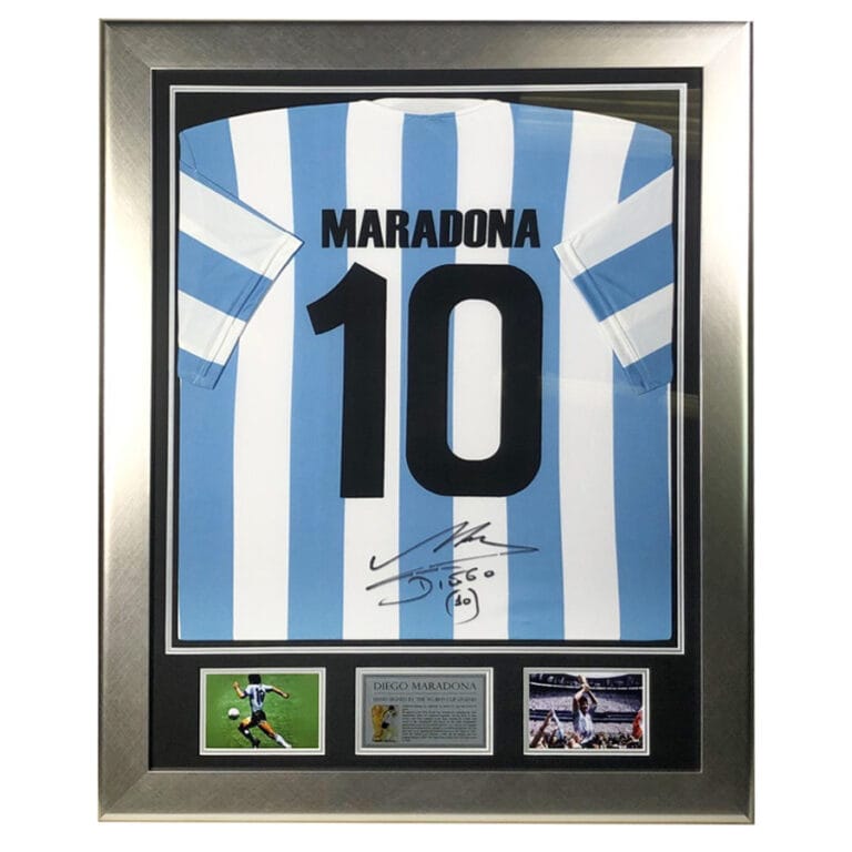 Diego Maradona Signed Argentina Shirt - Elite Exclusives