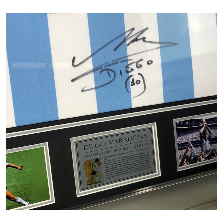 Diego Maradona Signed Argentina Shirt - Elite Exclusives