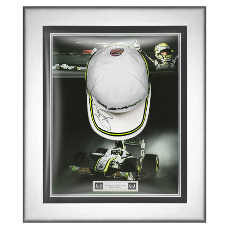 Jenson Button Signed Brawn GP Cap - Elite Exclusives