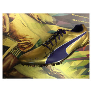 Usain Bolt Signed Puma Legacy Running Gold Spike Shoe – Elite Exclusives
