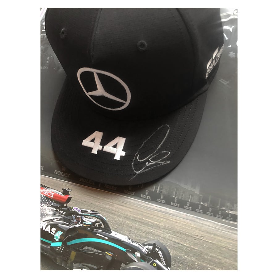 Lewis Hamilton Signed Mercedes Cap - 2020 Design - Elite Exclusives