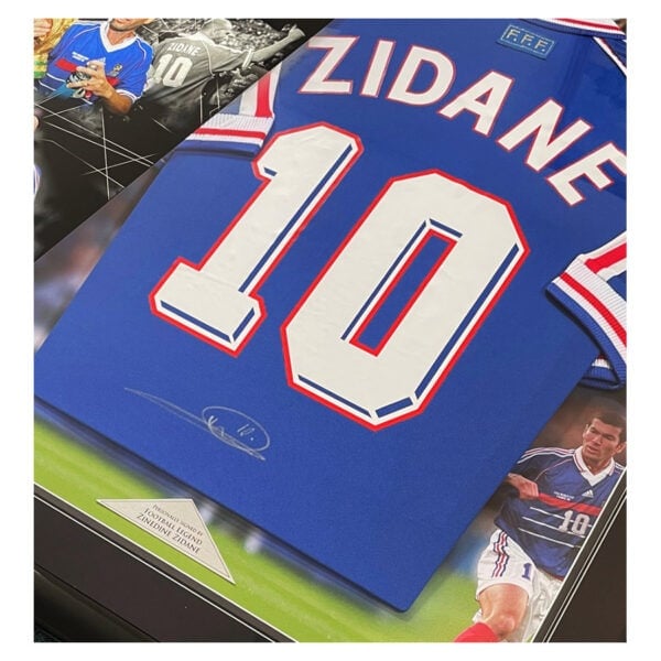 Zinedine Zidane Signed France 1998 Shirt - Deluxe Frame - Elite Exclusives