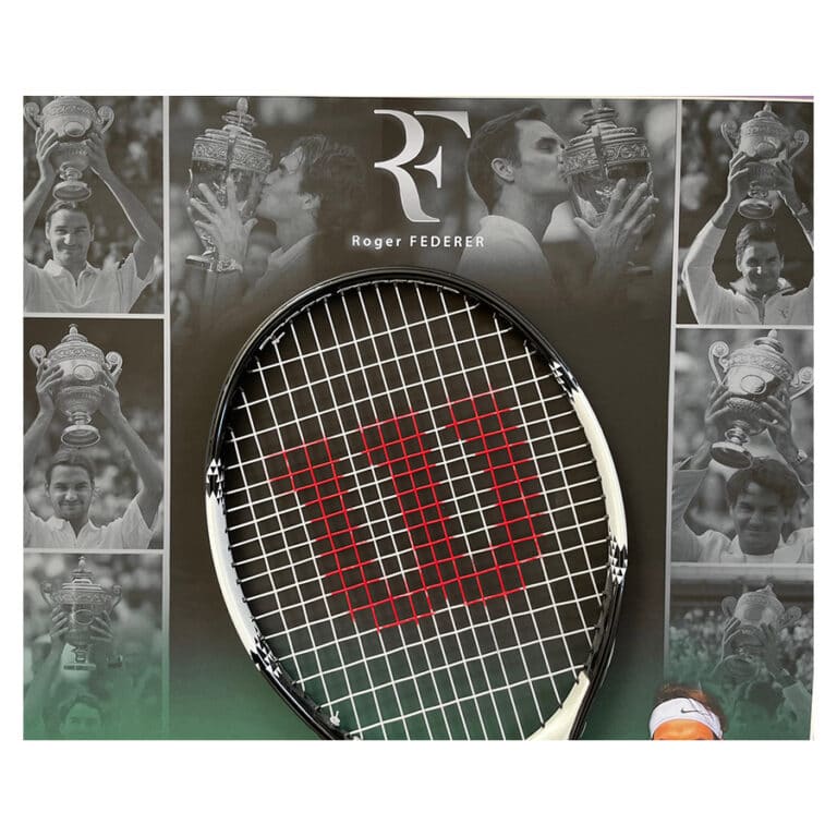 Roger Federer Signed Racket Display - Wimbledon Legacy Display - Elite ...