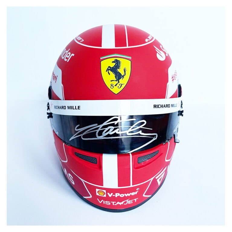 Charles Leclerc Signed 2020 mini helmet - Elite Exclusives