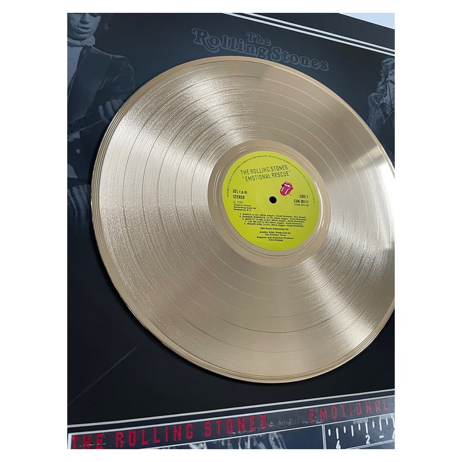 Keith Richards & Mick Jagger Signed Album & Gold Disc Display - The ...