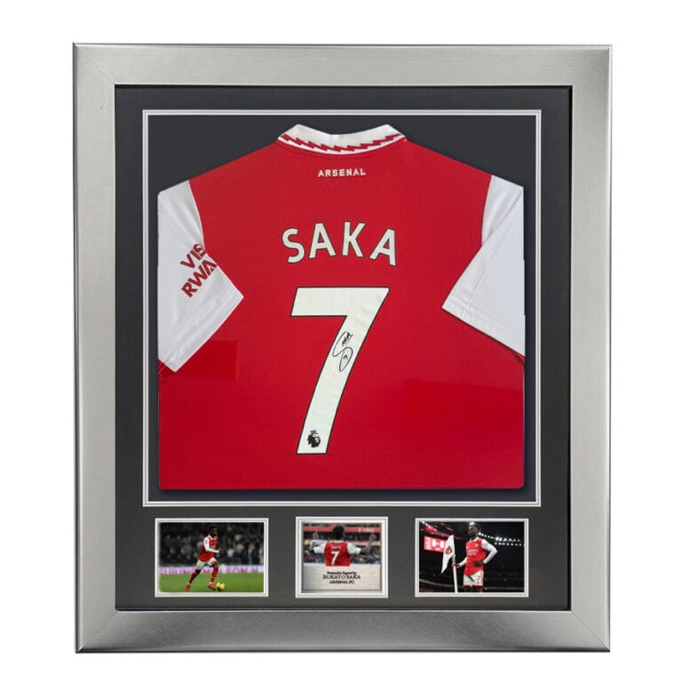 Bukayo Saka Signed Arsenal FC Shirt - Elite Exclusives