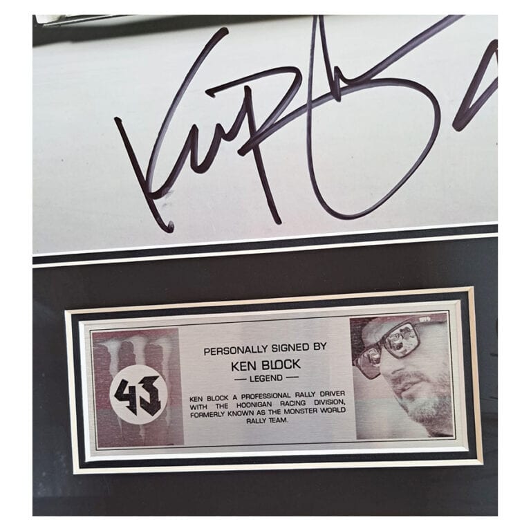 Ken Block Signed Photo Hoonigan Display - Hoonicorn RTR Ford Mustang ...