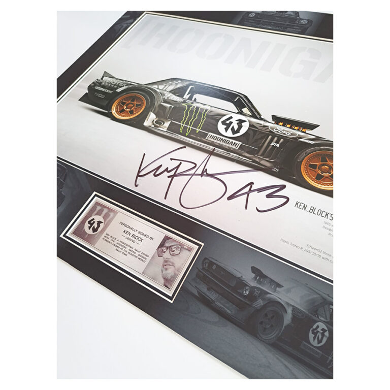 Ken Block Signed Photo Hoonigan Display - Hoonicorn RTR Ford Mustang ...