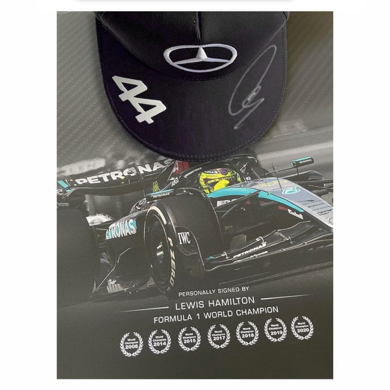 Lewis Hamilton Signed Mercedes F1 2024 Cap – Elite Exclusives